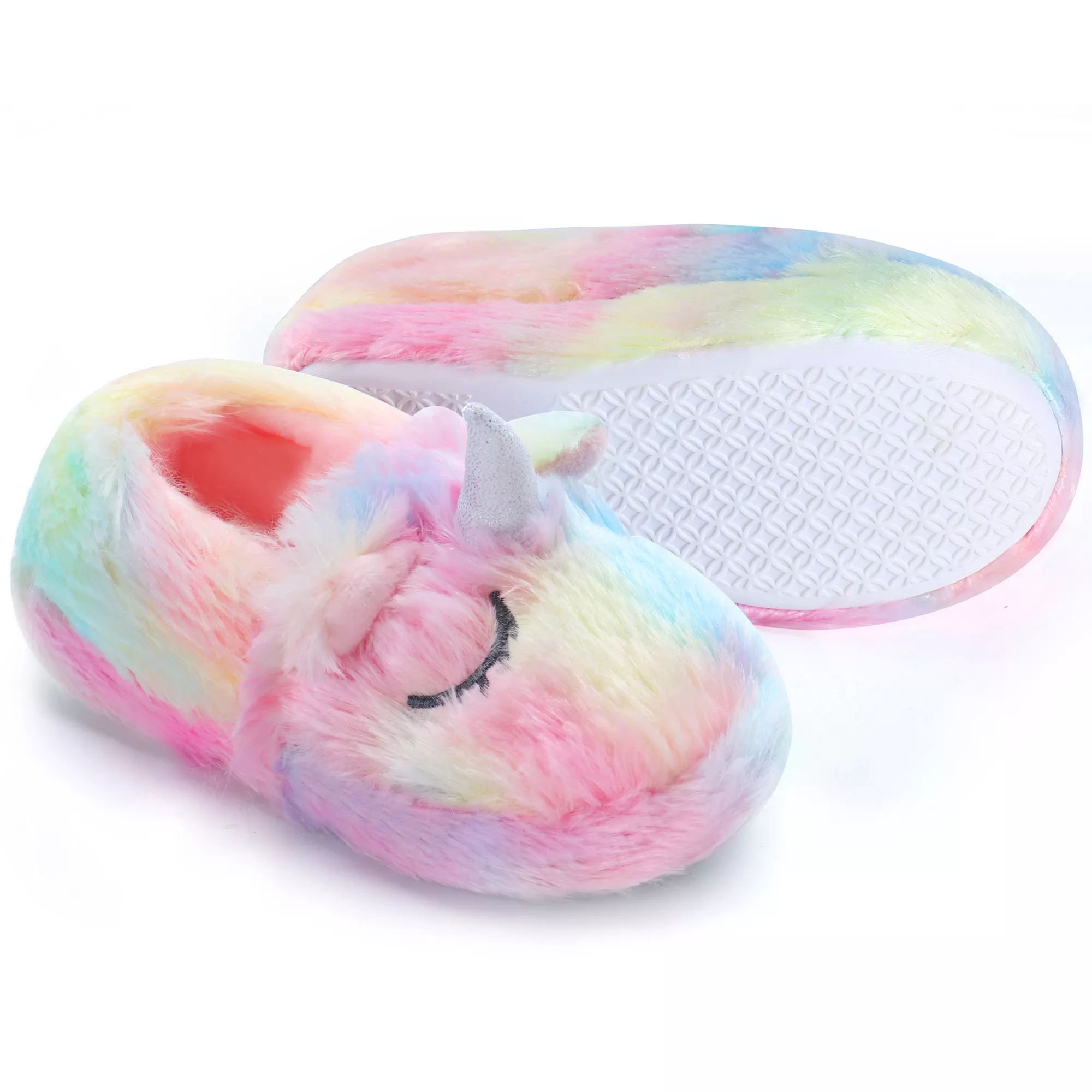 Dream Bridge Toddler Kids Plush Slippers Boys Girls Warm Animal Soft ...